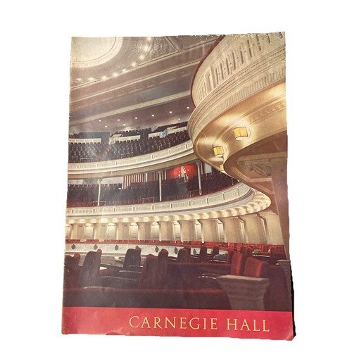 1963/64 Carnegie Hall Program International Festival of Visiting ...