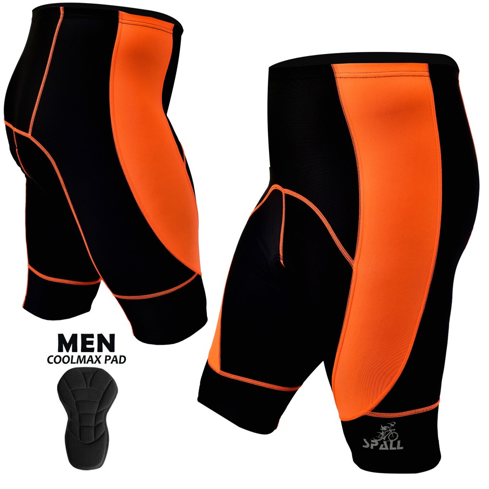Mens Cycling Shorts MTB Bicycle Bike Short Compression Padded S to XL ...