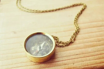 Nautical brass polished Compass Necklace Gold compass Necklace gifts ...