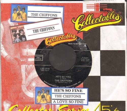 Chiffons - He’s So Fine/A Love So Fine Collectables 2115 Vinyl 45 rpm ...