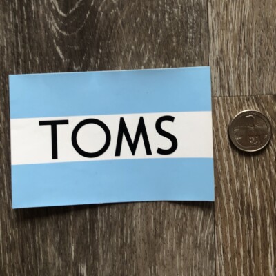 NEW TOMS SHOES MX BMX SNOW SUP GOLF WAKEBOARD SKATEBOARD SURF STICKER ...