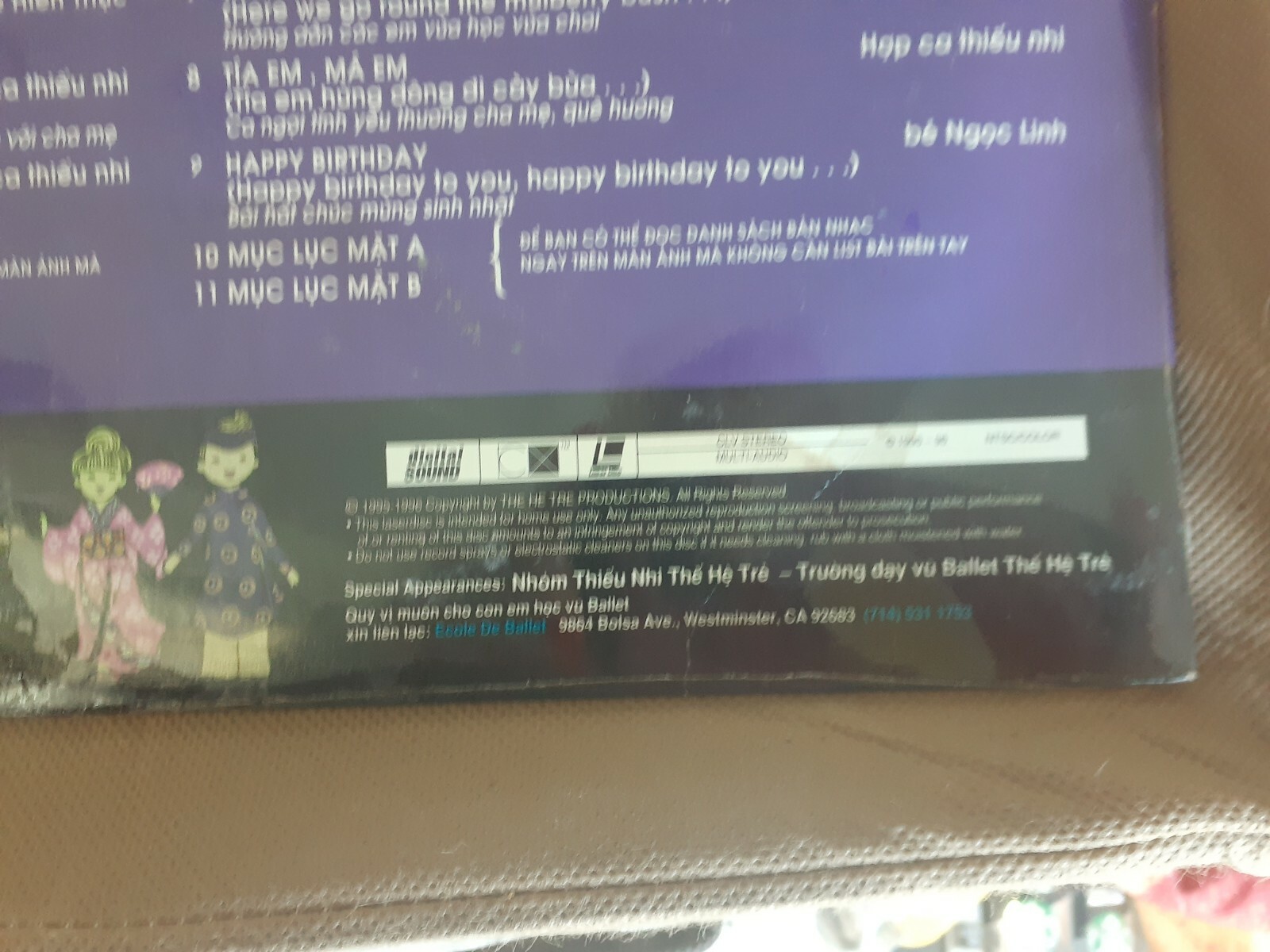The He Tre LASER DISC- Vietnamese phim Viet Nam Children Trung Tam Bang ...