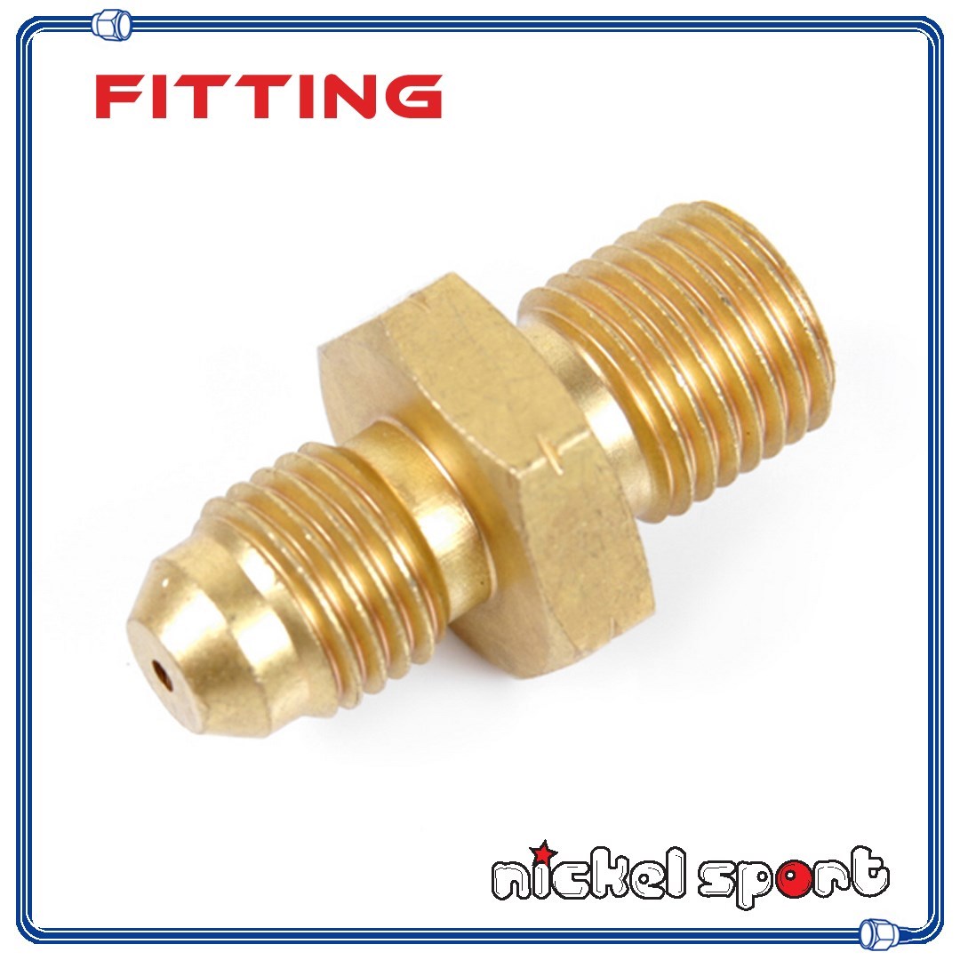 M12 12mm x 1.25 - 4AN AN4 Straight Fitting Adapter 1.5mm Hole Oil ...