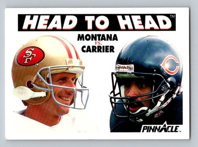 1991 Pinnacle Joe Montana / Mark Carrier #353 49ers Bears | eBay