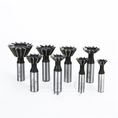 45° 55° 60° HSS Straight Shank Dovetail Cutter End Mill Bit 45 55 60 ...