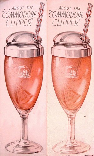 Commodore Clipper Liqueur Advertising Flyer Brochure 1942 Alcohol ...