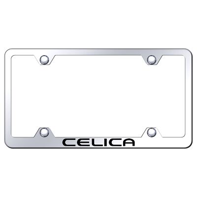 Toyota Celica Laser Etched Logo Wide Body License Plate Frame (Chrome ...