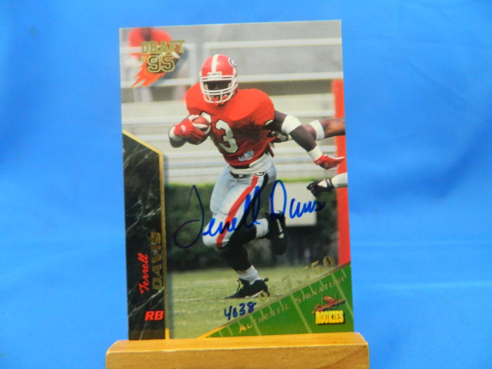 Terrell Davis Signature Rookies 1995 RC Draft 95 Autograph Auto /7750 ...