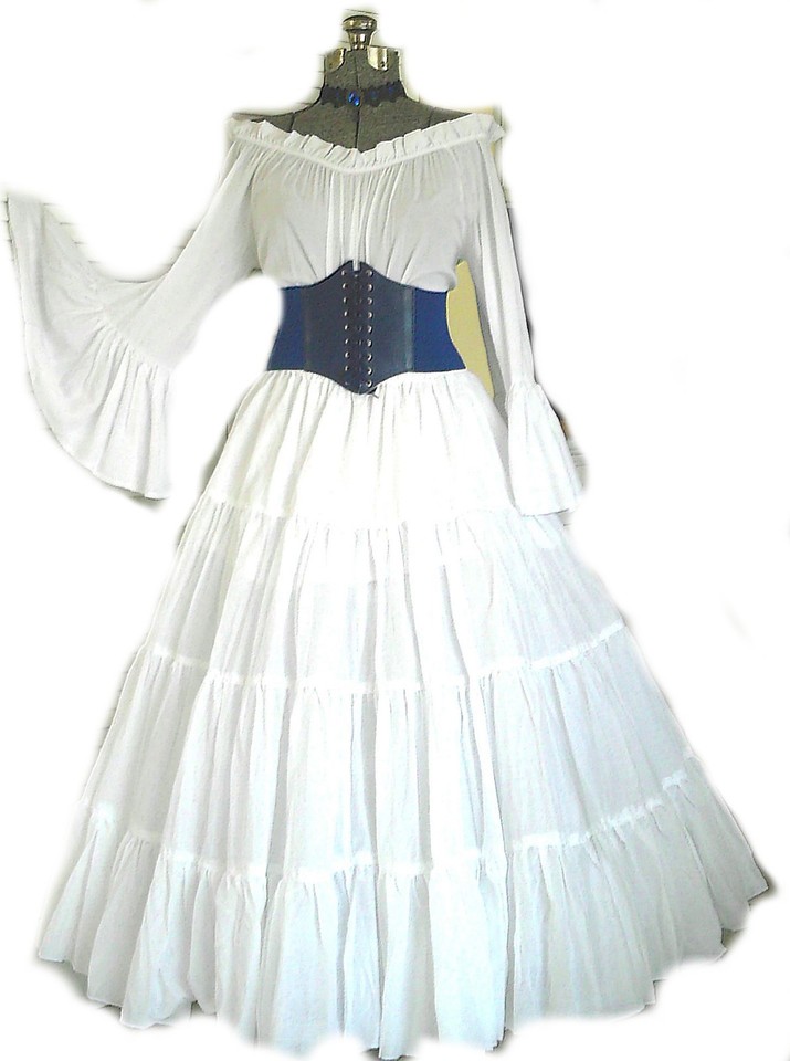 Renaissance Steampunk Pirate Wench Victorian Underbust Corset COSPLAY 8 ...