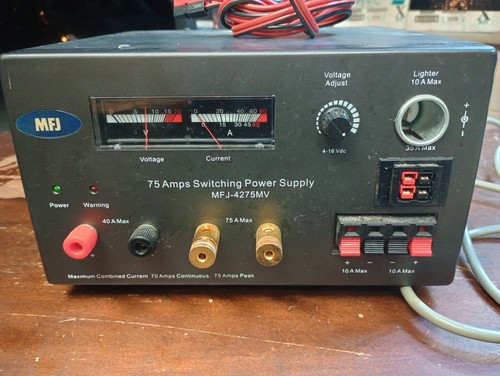 MFJ Heavy-Duty 75 Amp Switching Power Supply MFJ-4275MV Analog Tested ...