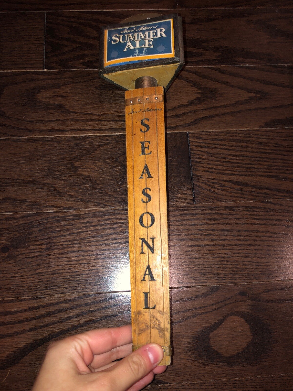 Sam Adams Seasonal Brew Beer Tap - 3 Sided— good condition | eBay