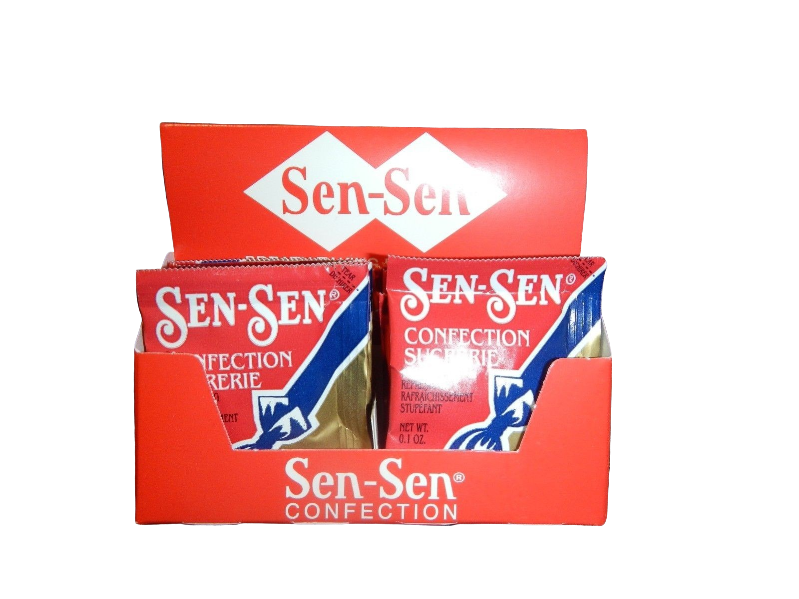 1 box 12-PACKETS Old VINTAGE candy SEN SEN mint licorice breath ...