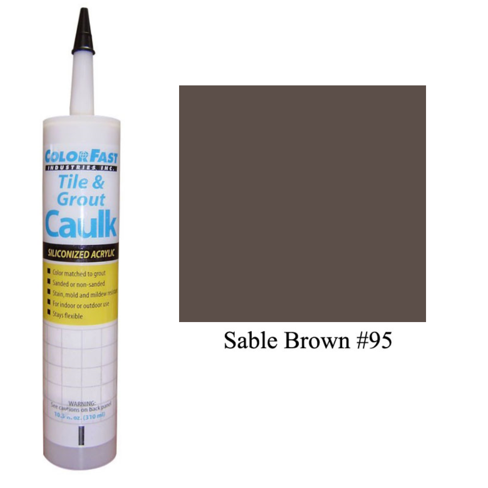 Colored Caulk to Match Custom Building Products Grout Color - Sanded or ...