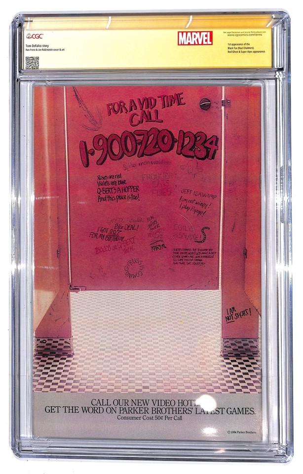 Amazing Spider-Man #255 CGC 9.8 Signed Joe Rubinstein Marvel 1984 (VH ...