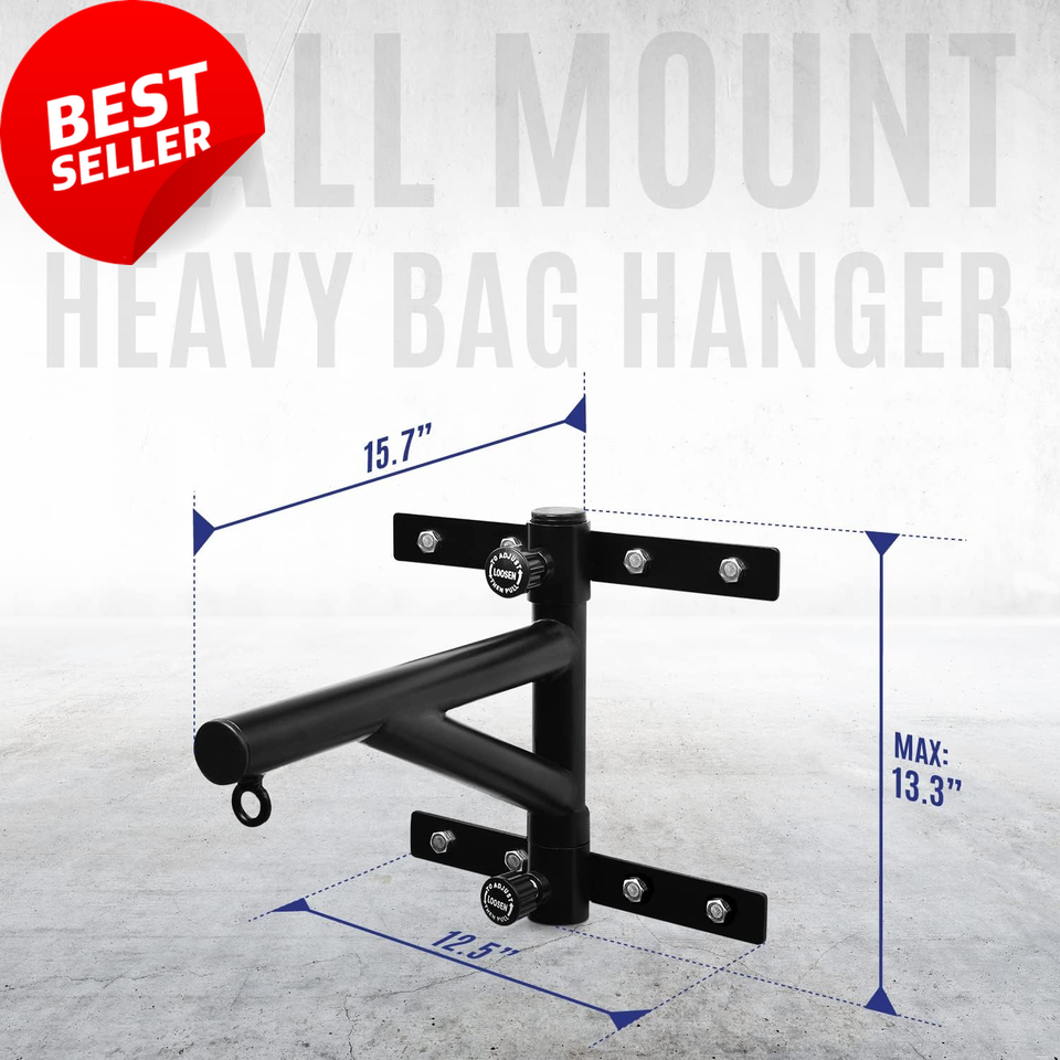 Wall Mount Heavy Bag Hanger Heavy-Duty Boxing Punching Bag Bracket Home ...