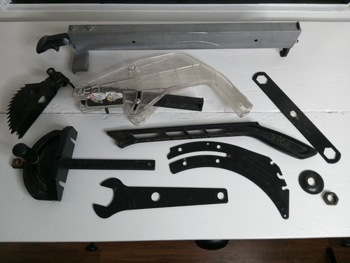 Ryobi RTS10 Table Saw Accessories Parts Lot: Rip Fence Wrench Set Mitre ...
