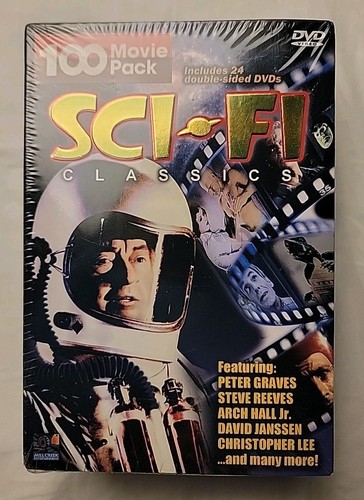 SCI-FI CLASSICS -100 MOVIE PACK/ DVD / BRAND NEW FACTORY SEALED BOX SET ...