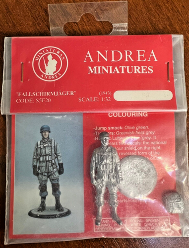 ANDREA Miniatures S5F20 Fallschirmjager Para Allemand 1943 - Kit 54 mm ...