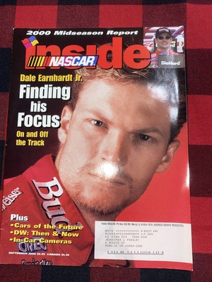 Inside Nascar Mag Dale Earnhardt Jr. September 2000 091321nonr | eBay
