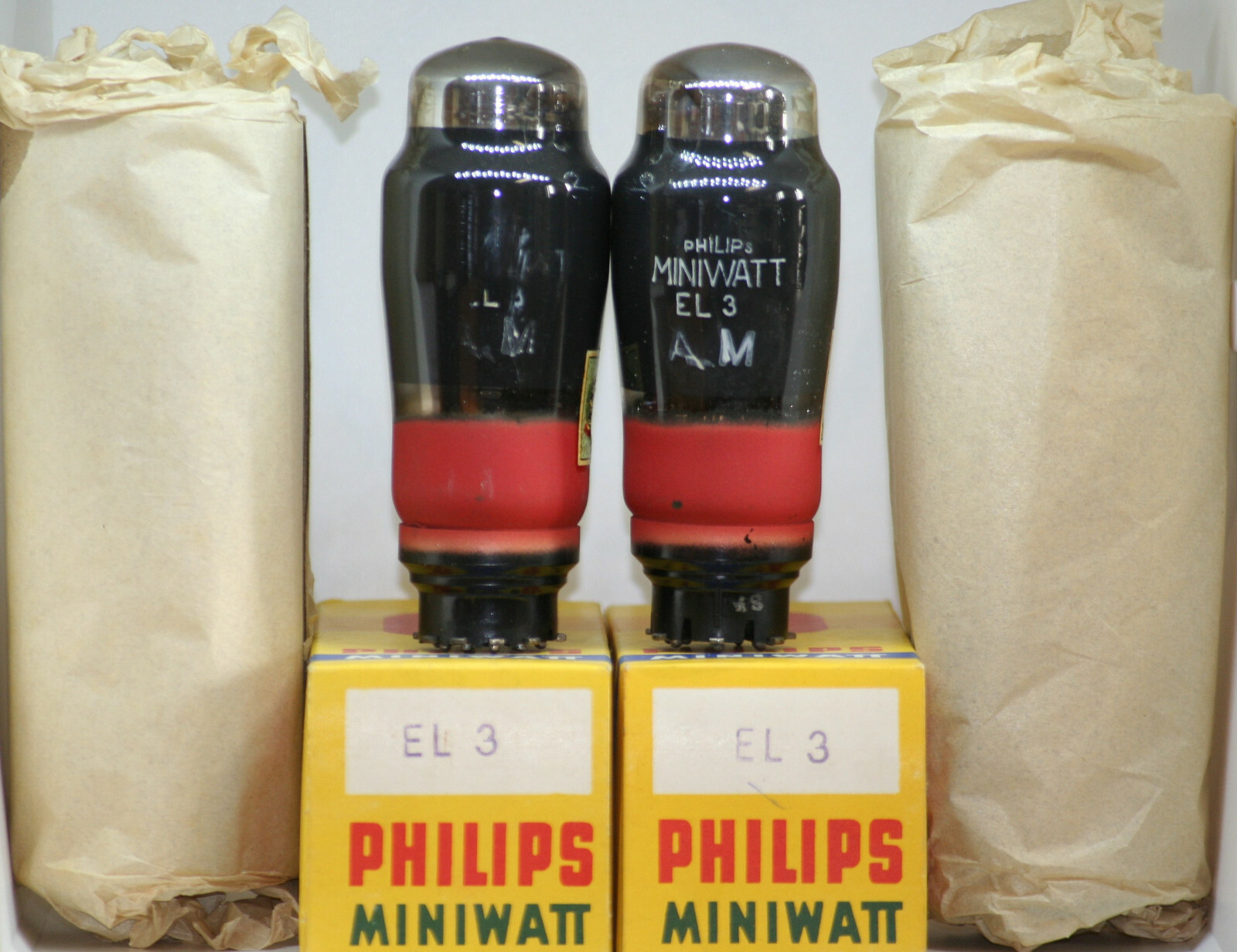 EL3 TUBE PAIR NOS NIB PHILIPS ZENITH EL33 WE 15 4694 EL3/375 EL 43 AD1 ...