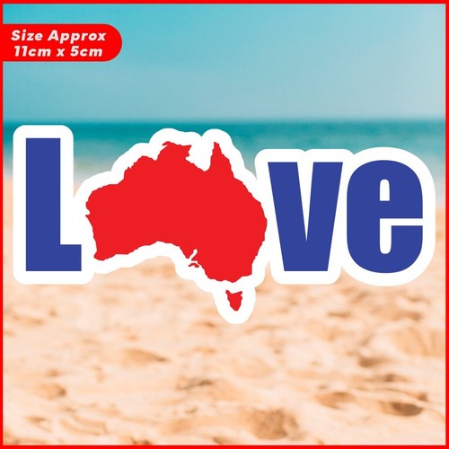 Love Australia Sticker Aussie Laptop Car Ute 4wd Mancave Celebration ...