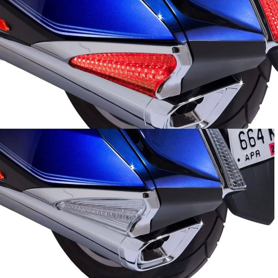 GL1800 Saddlebag Accent Swoop LED Light Case For Honda Goldwing 1800 GL ...