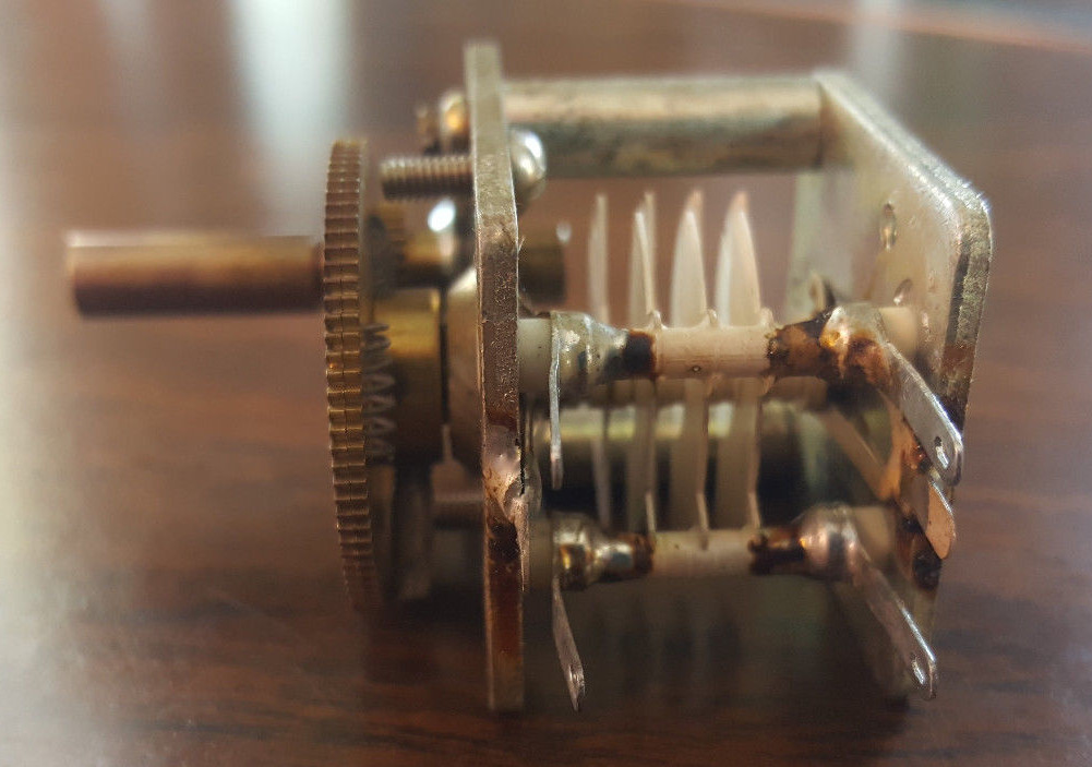 Variable Capacitor 6-12 pF -Vernier- gear drive-fine tuning - NOS -Made ...