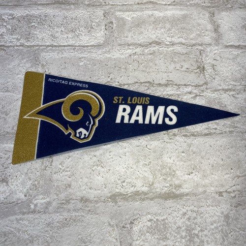 NFL Mini PENNANT FLAG St. Louis Rams by Rico/Tag Express 9"x 4” | eBay
