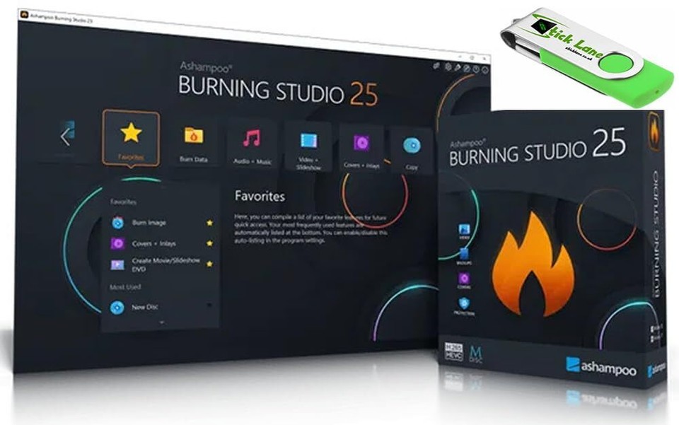 Ashampoo Burning Studio 25 Lifetime Activation 32gb USB or Paper ...