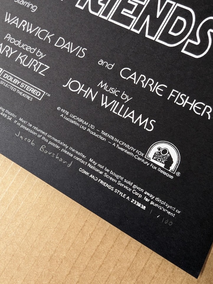 Gonk and Friends Movie Poster Jacob Borshard Signed 1/100 | eBay