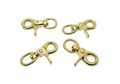 4 Pcs Gold Plated Swivel Trigger Clips Snap Hooks Lobster Clasp ...