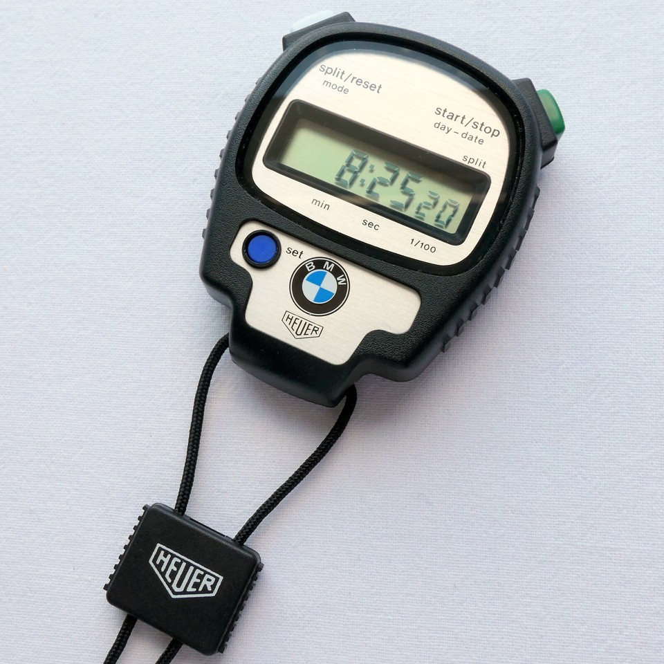 BMW Classic Rally Racing Car Heuer Microsplit 1000 Sport Timer ...