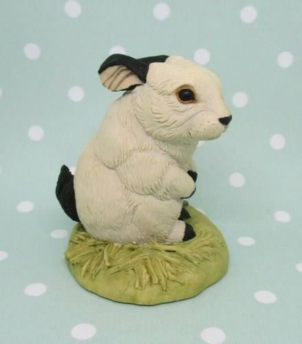 Teviotdale BLACK AND WHITE RABBIT Figurine Hawick Scotland n/box 1983 ...