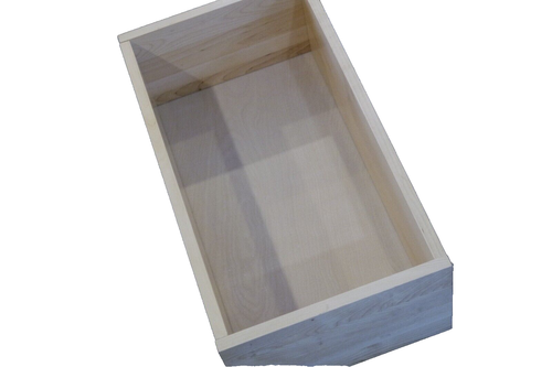 Wood Drawerbox Solid Birch Dovetail Notched 11 1/8" W X 6 15/16" H X 18 ...