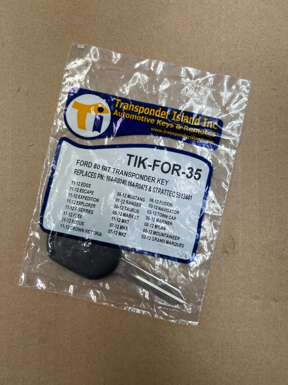 Genuine OEM Ford 4d63 Crypto 80 Bit Transponder JEWEL Key 5913441 164 ...