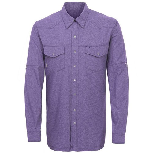 GameGuard Pearl Snap Button Shirt Men's 3XL Purple Vented Fishing ...