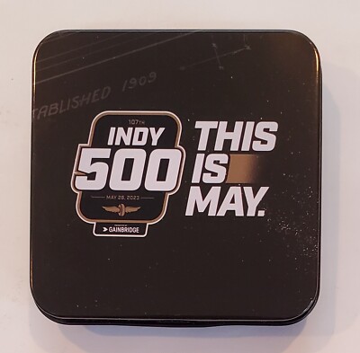 2023 Indianapolis 500 Pit Pass Badge Padded Collectors Display Tin Box ...