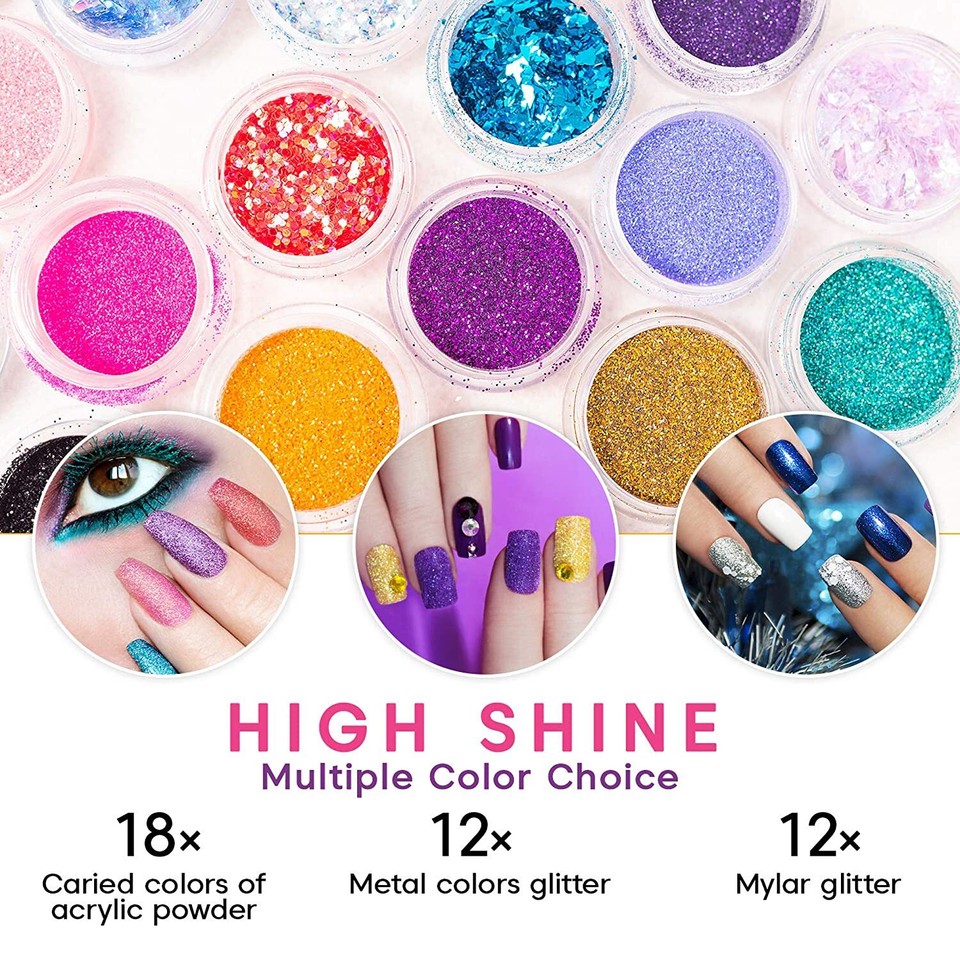 Kit set para uñas acrílicas manicure materiales accesorios profesional ...