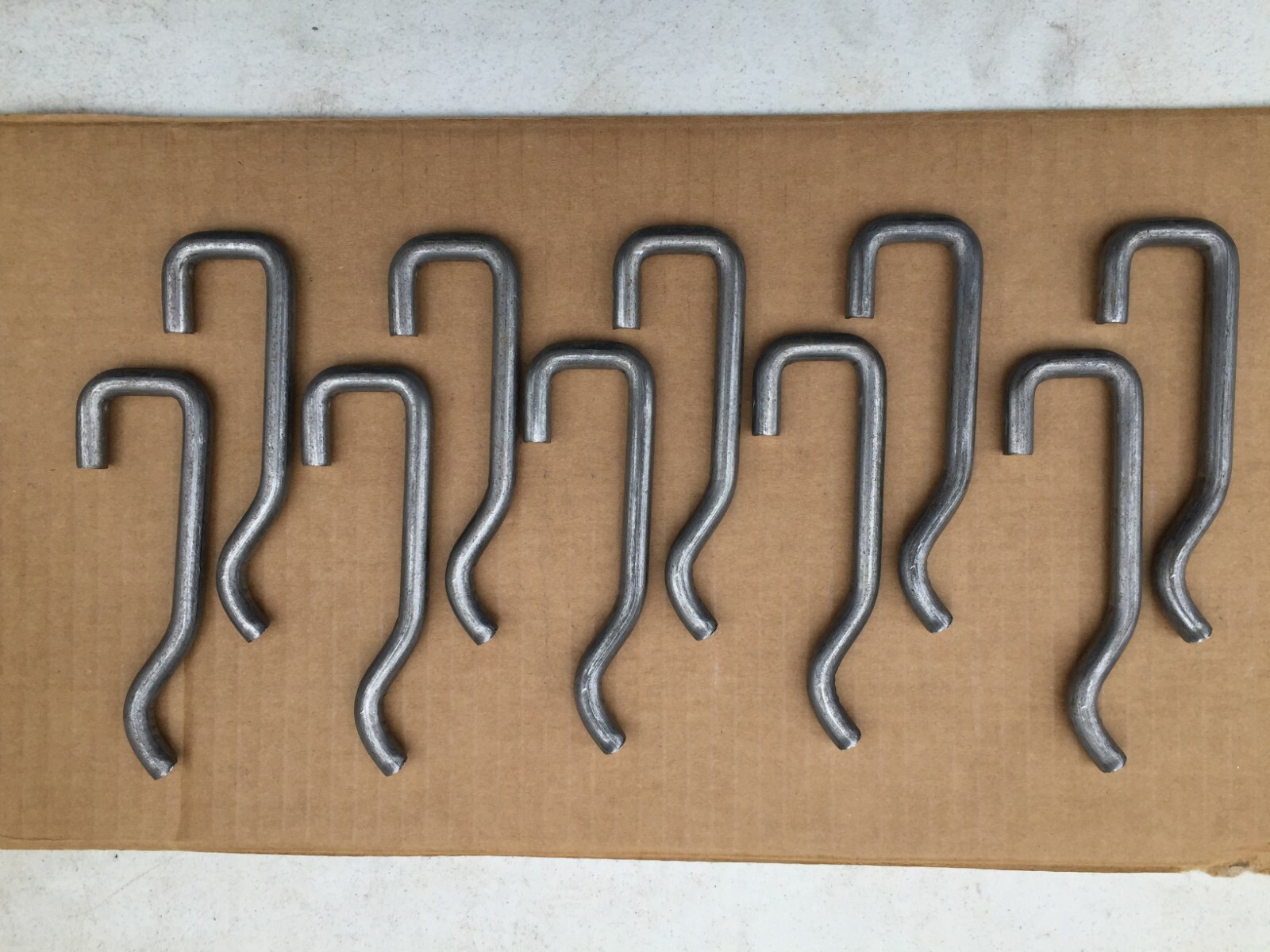 10x Universal Muffler Pipe Exhaust Bent Rod Hanger Rod Bracket-10 Pcs ...