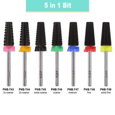 USA #1 PANA 5 in 1 DLC Nail Carbide Bit - Acrylic Hard Gel - 3/32 ...