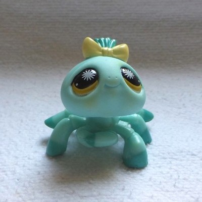 LITTLEST PETSHOP PET SHOP LPS #866 HASBRO SPIDER ARAIGNEE TURQUOISE ...