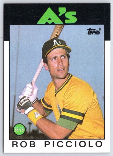 ROB PICCIOLO 1986 TOPPS 86 NO 672 NRMINT+ 56644 | eBay