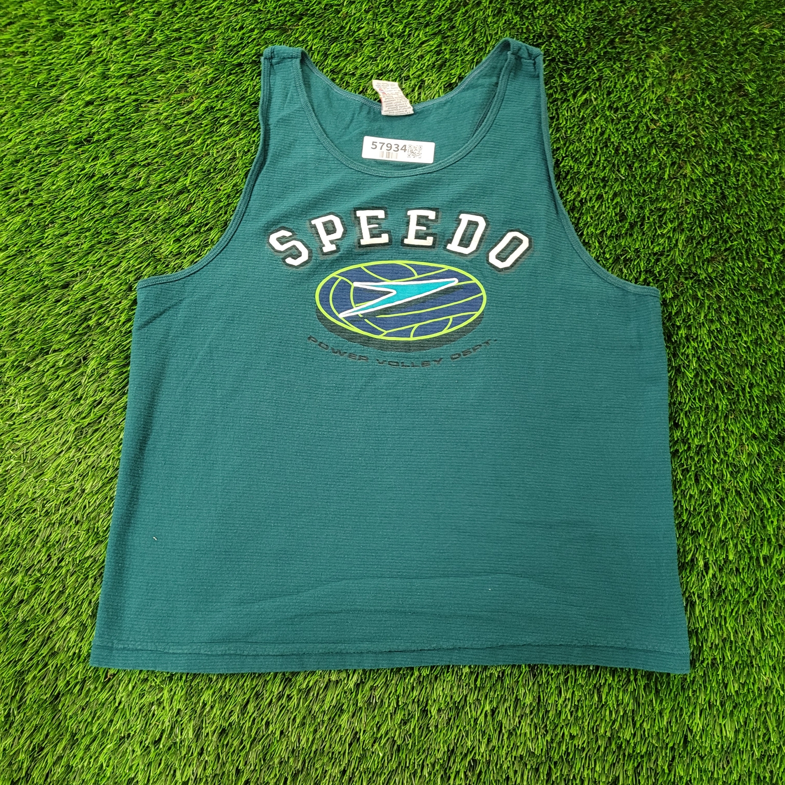 Vintage 90s Speedo Beach Volleyball Ribbed Tank-Top L… - Gem