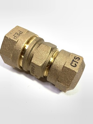1-1/4 in. x 1-1/4 in. PEP to CTS Ford Meter Quick Joint Compression ...