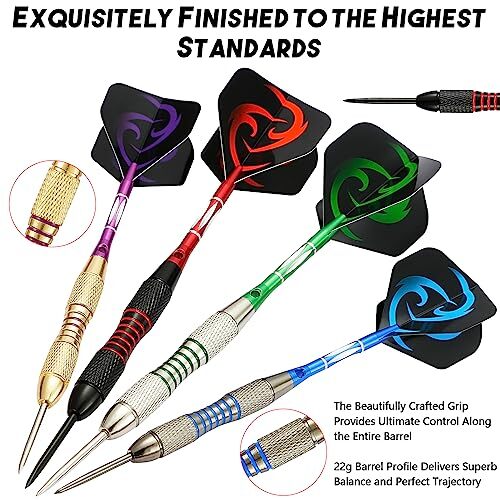 Darts Metal Tip Set Professional Metal Darts for Flame Laser Darts Set ...