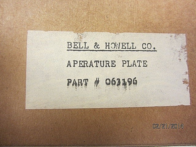 Bell & Howell Jan 16mm Projector Aperture Plate PN 063196 New In Box | eBay