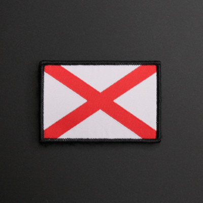 Alabama State Flag US USA Woven/Embroidered Patch - Hook & Loop | eBay