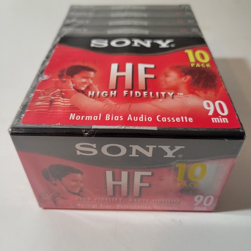 Sony HF 90 Minute Blank Audio Cassette Tapes 10 Pack High Fidelity ...