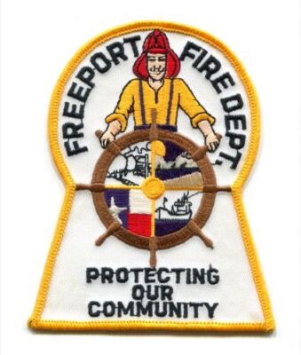 Freeport Fire Department Patch Texas TX v3 | eBay