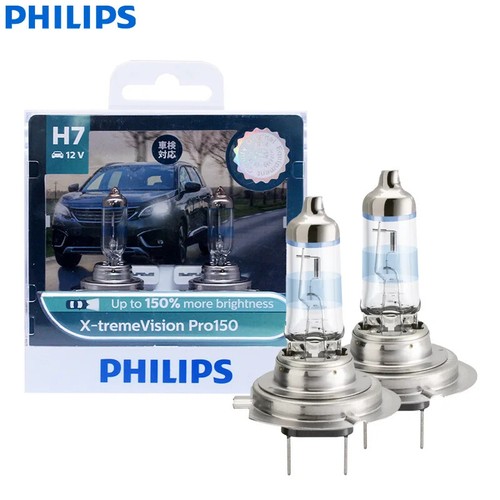 Philips X-treme Vision Pro150 H7 12V 55W 150% More Bright Car Halogen ...